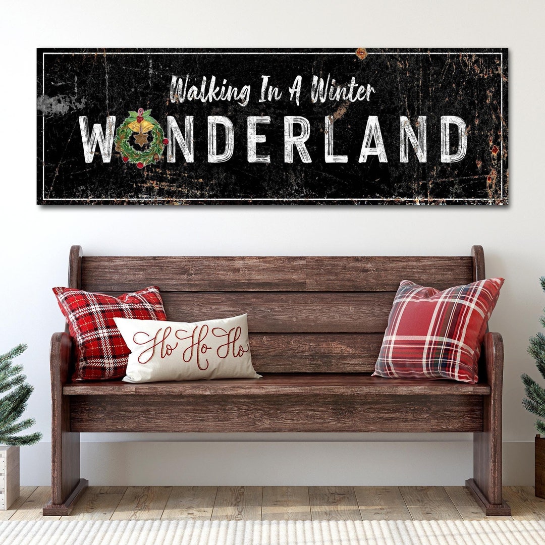 Winter Wonderland Sign Winter Decor Wall Art Christmas Sign ...