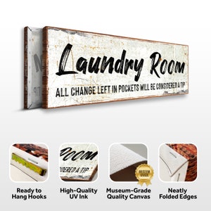 Laundry Sign Custom | Laundry Art Funny | Personalized Laundry Room ...