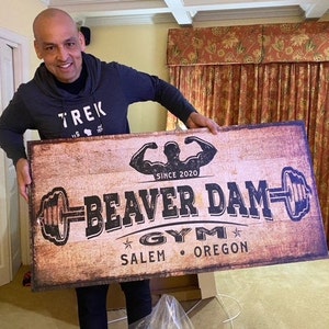 Custom Gym Sign Home Gym Sign Crossfit Gym Sign Outdoor - Etsy