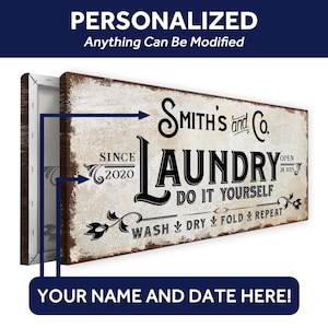 Farmhouse Laundry Sign | Laundry Room Decor| Laundry Room Sign ...