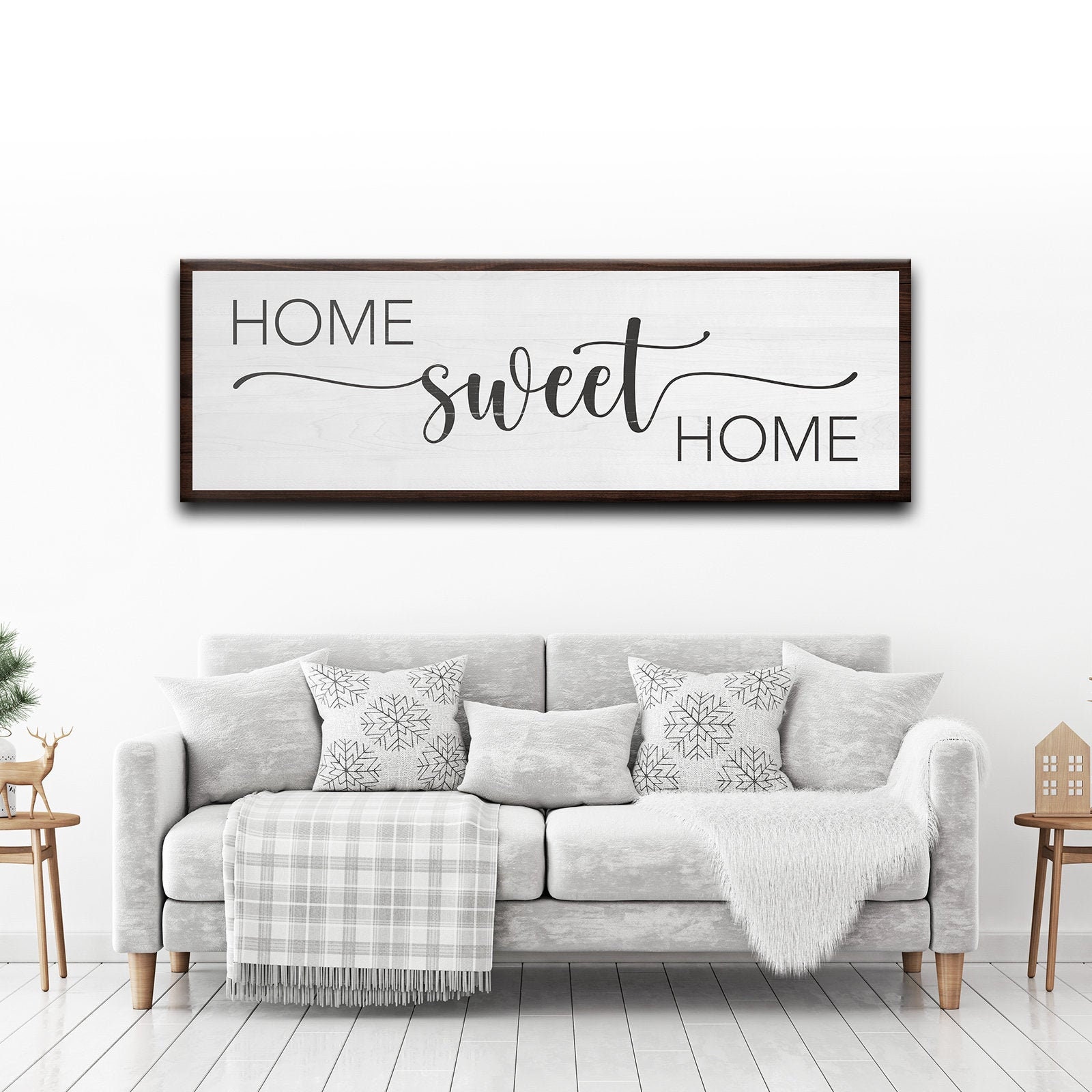 Craft Supplies & Tools Above Couch Sign Home Sweet Home Canvas Sign ...
