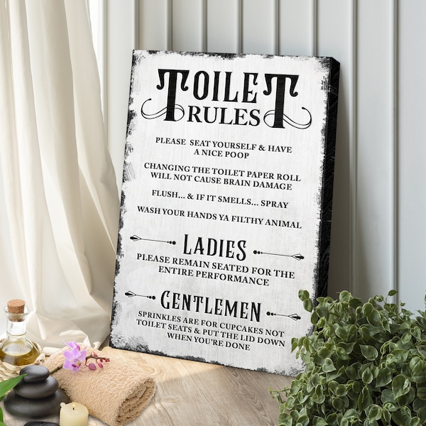 Funny Toilet Humor Sign - Etsy