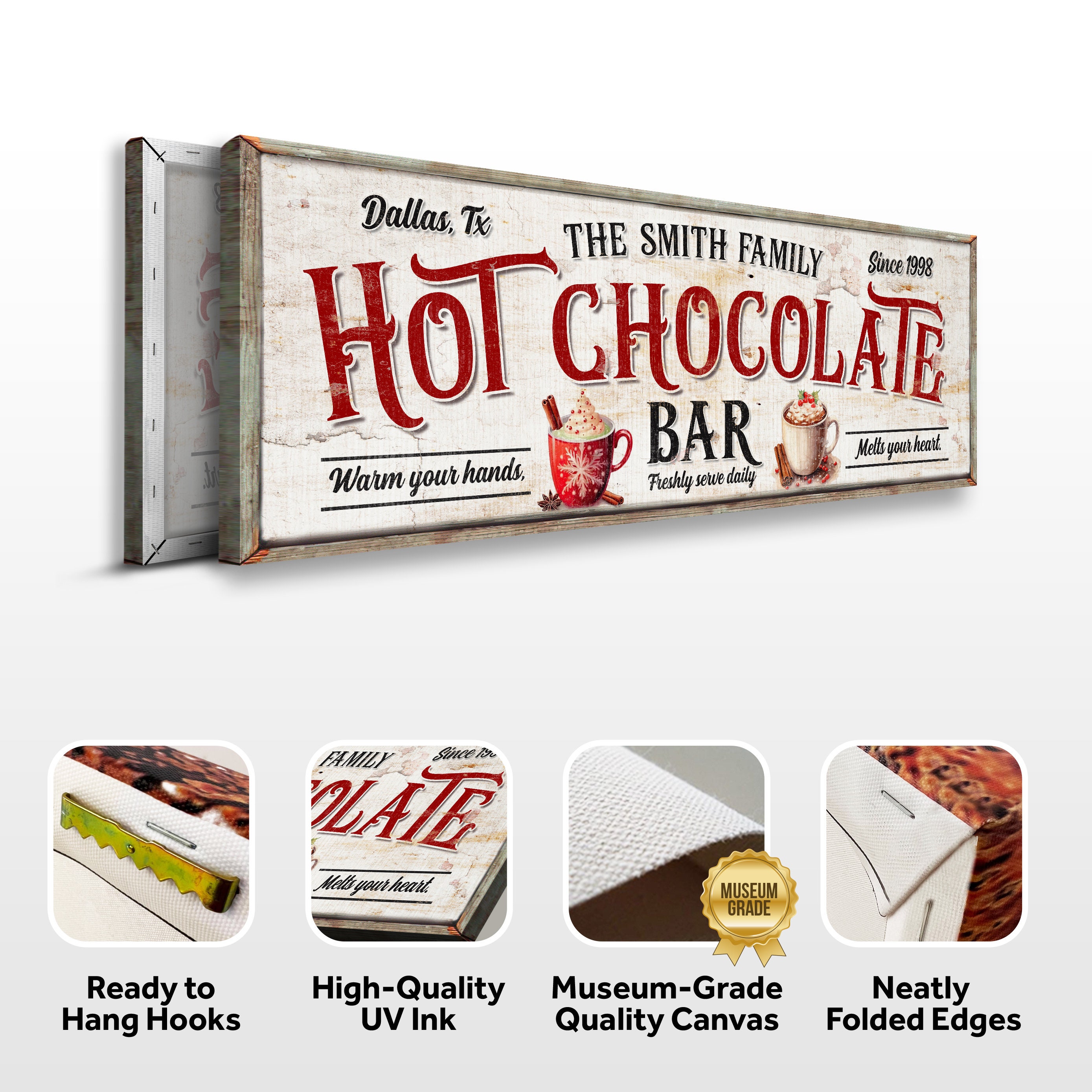 Hot Chocolate Bar Sign | Christmas Signs | Hot Cocoa Bar Sign | Pantry ...