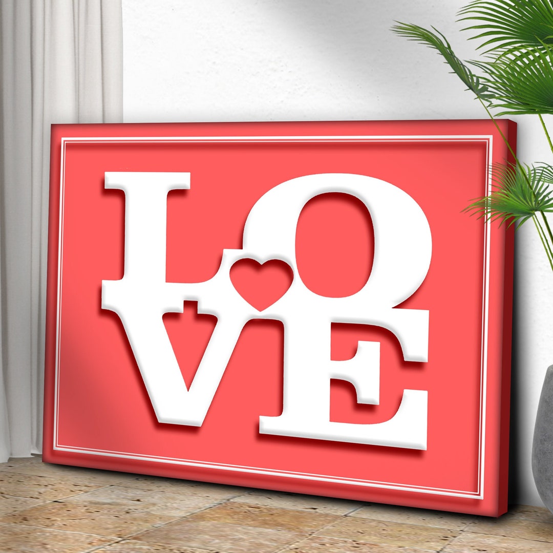 Love Sign, Valentine's Day Decor, Love Sign Wall Decor, Valentines Day Sign, Farmhouse Valentine ...