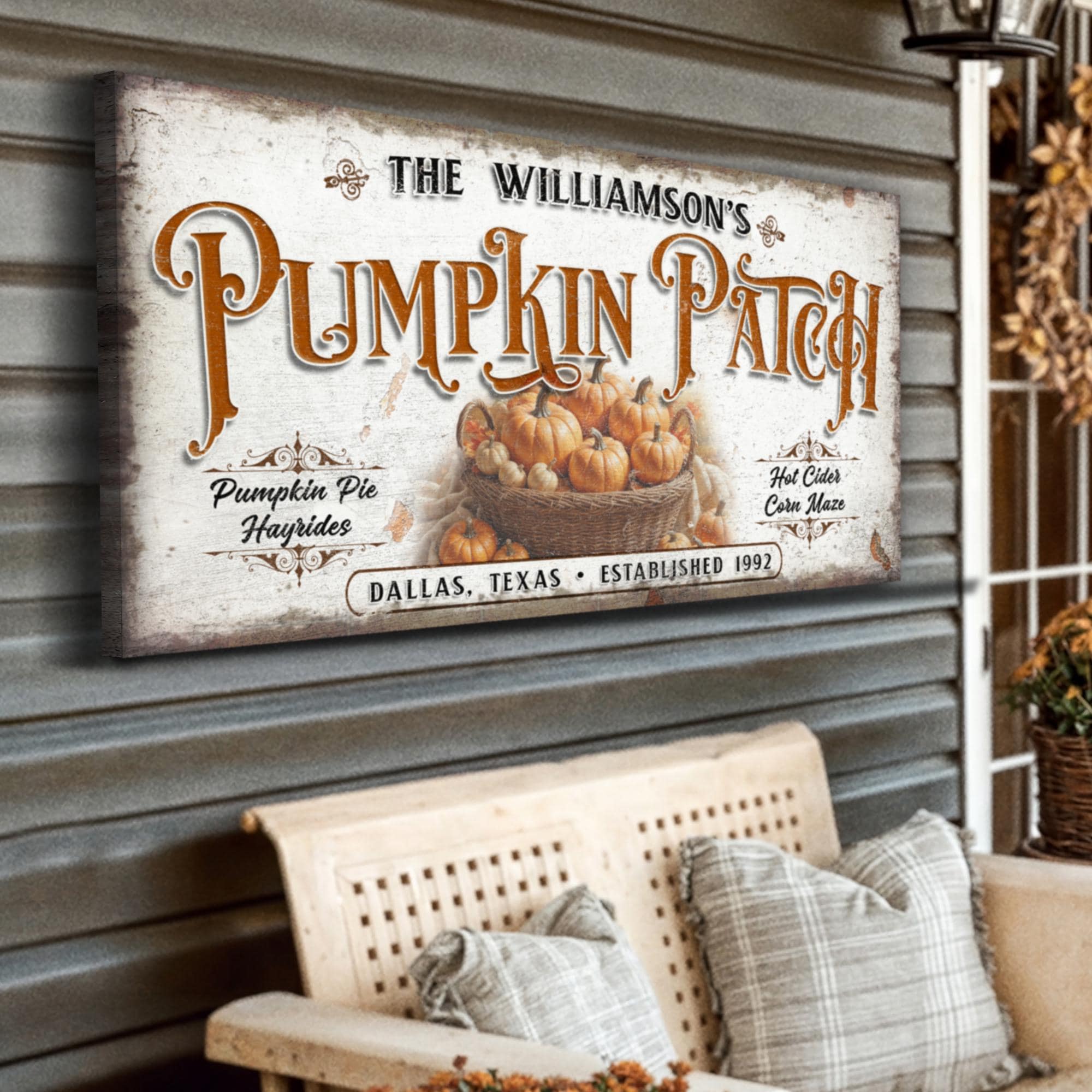 Custom Pumpkin Patch Sign | Pumpkin Farm Sign | Thanksgiving Sign Decor ...