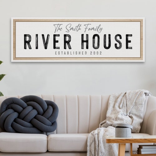 River Signs Personalized Welcome to the River House Sign | Etsy