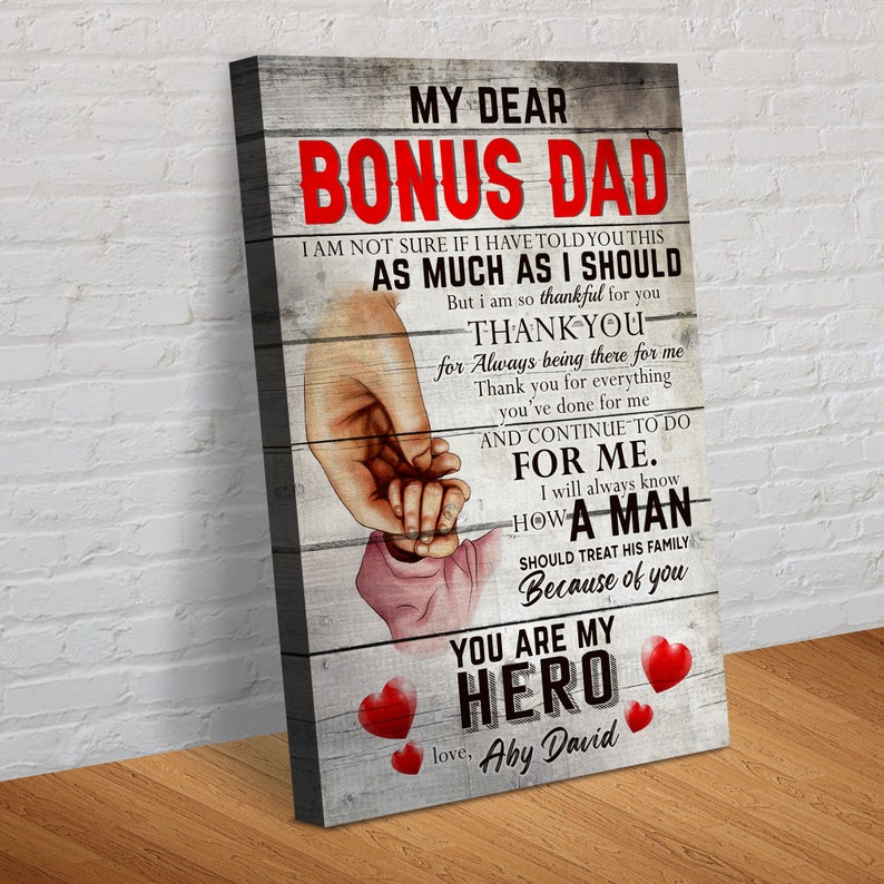 Personalize Gift for Dad Bonus Dad Father's Day Gift - Etsy