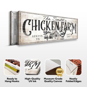 Farmhouse Chicken Farm Sign | Chicken Farm Sign | Family Name ...