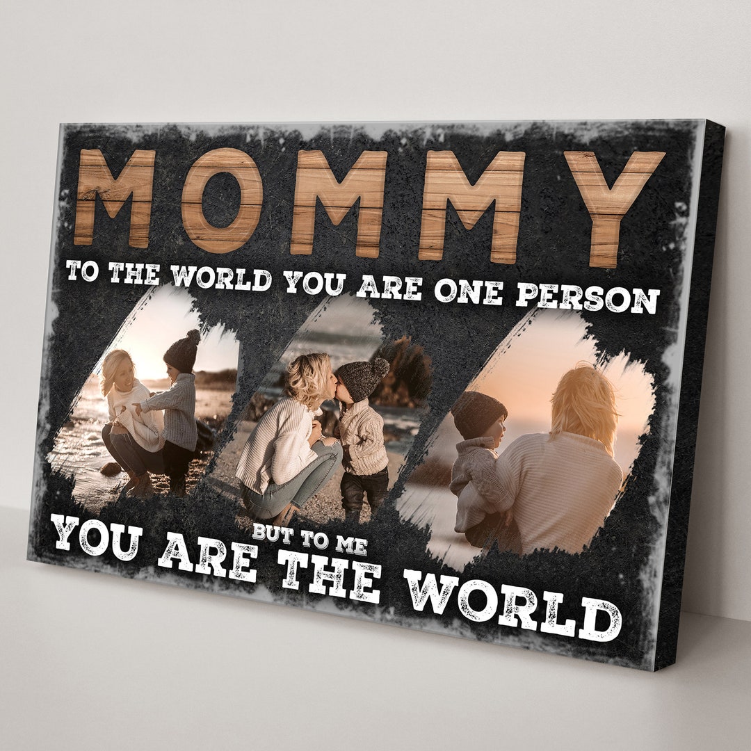 Personalized Mommy Sign | Portraits Gift for Moms Wall Decor | You Are ...