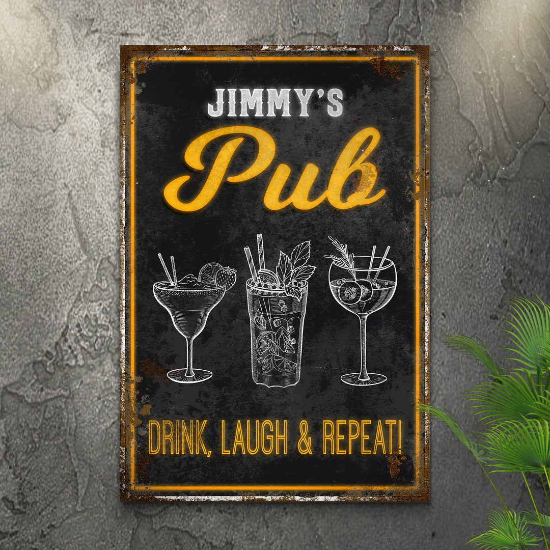 Cocktail Drink Bar Decor Cocktail Print Vintage Bar Signs Alcohol ...