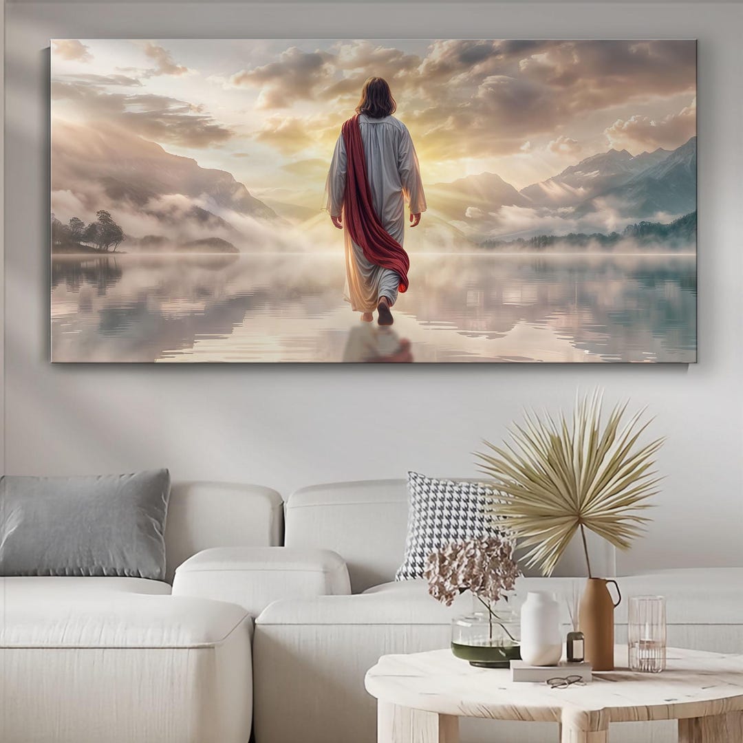 Reflections Faith Wall Art | Jesus Walking on Water Faith Wall Decor ...