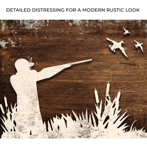 Duck Hunting Sign Hunting Wall Art Family Name Sign Custom Canvas Duck ...