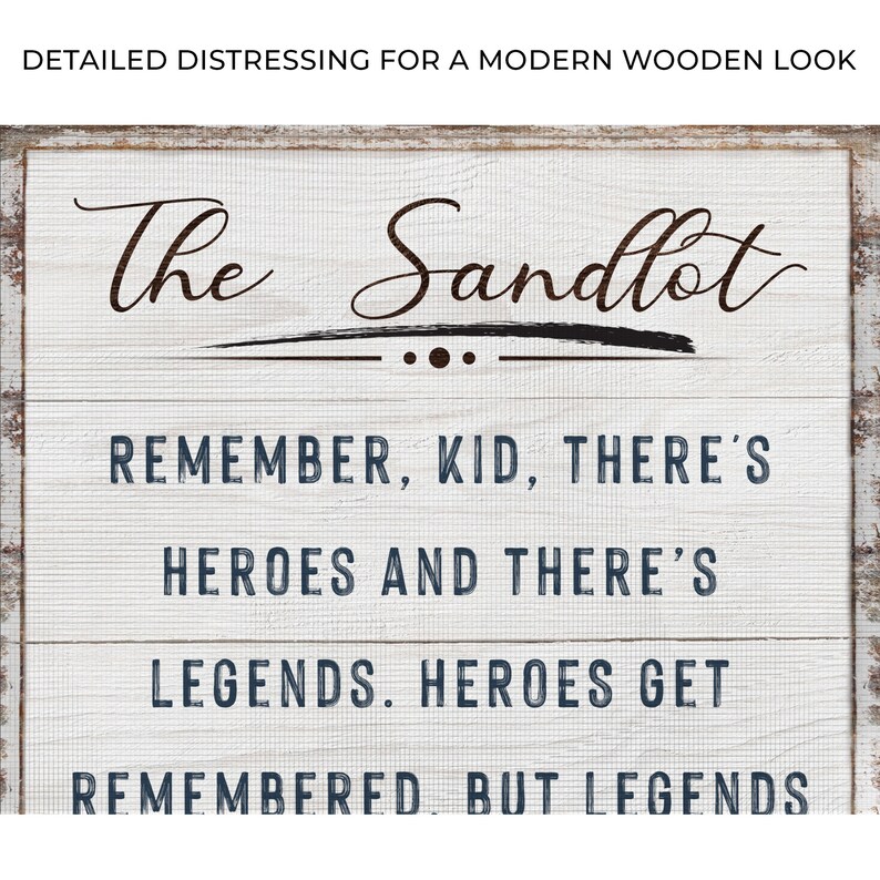 Sandlot Quote Sign Kids Bedroom Wall Décor Printable Wall | Etsy