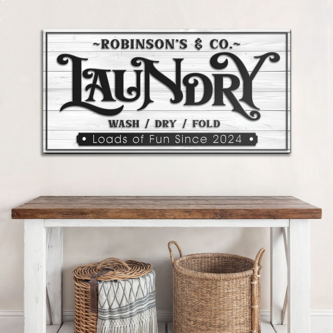 Personalized Laundry Room Decor | Farmhouse Laundry Sign | Laundry Room ...