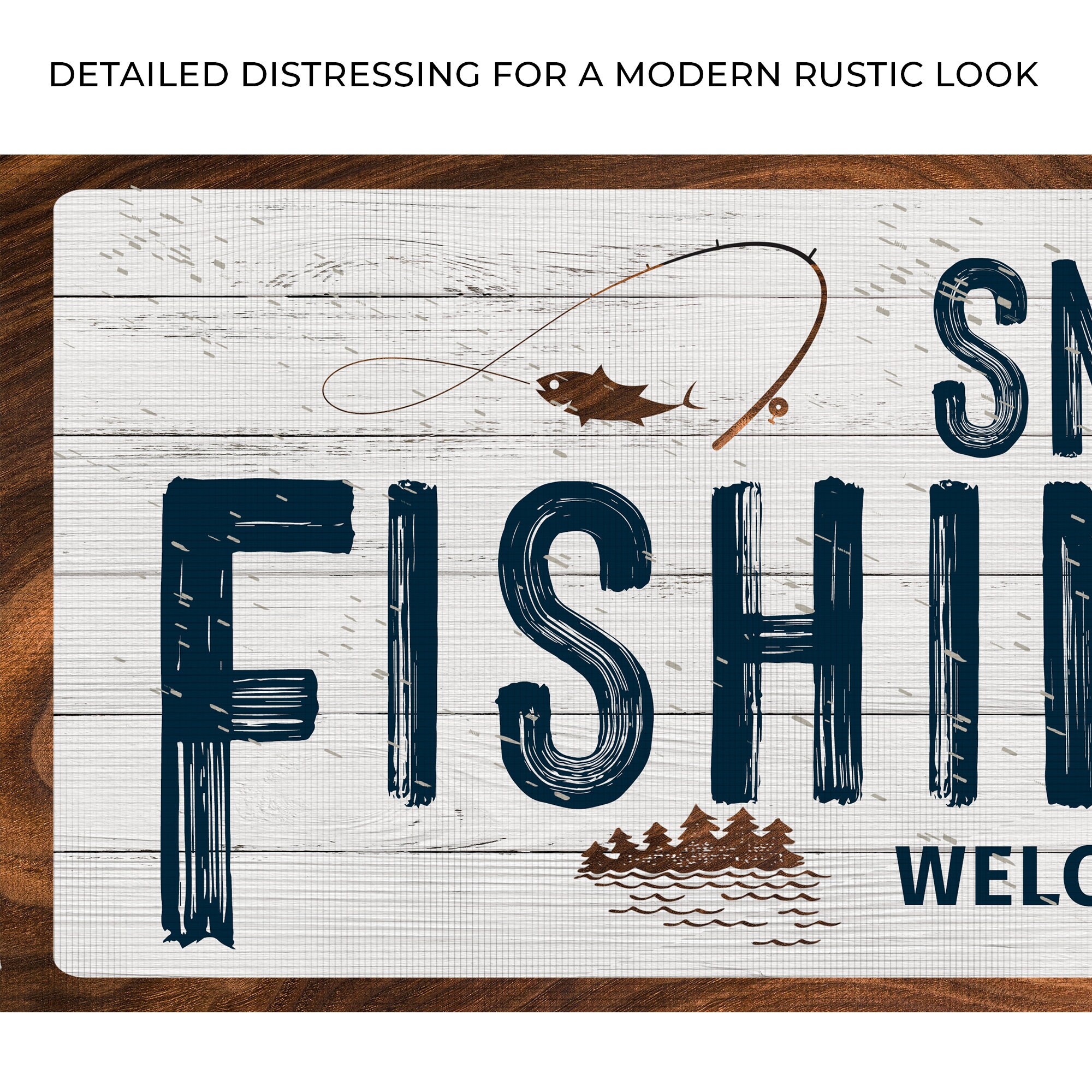 Fishing Shop Sign Rustic Fishing Shop Wall Décor Fisherman - Etsy