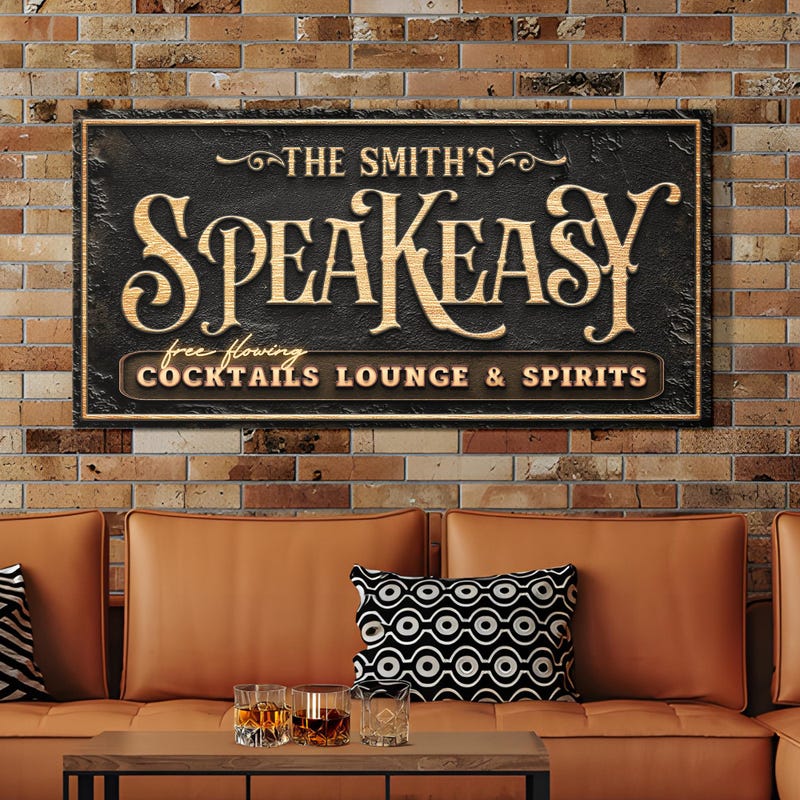 Speakeasy Framed Art - Etsy