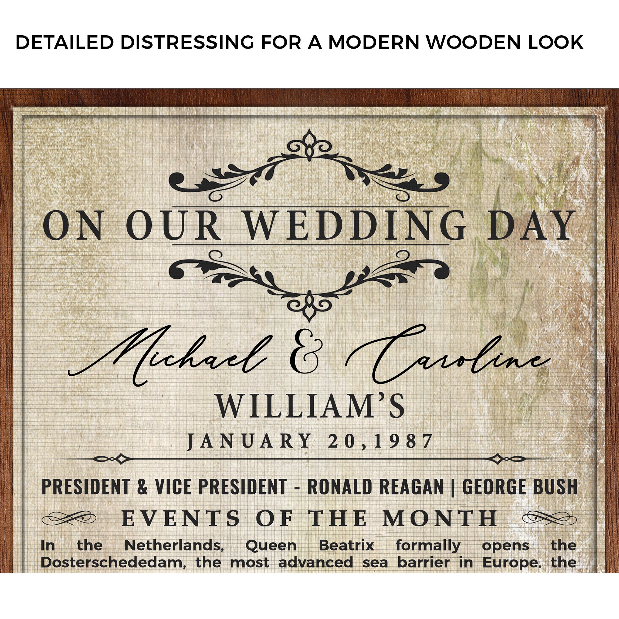 Personalized Anniversary Chronicle, Newspaper Anniversary With Photo ...