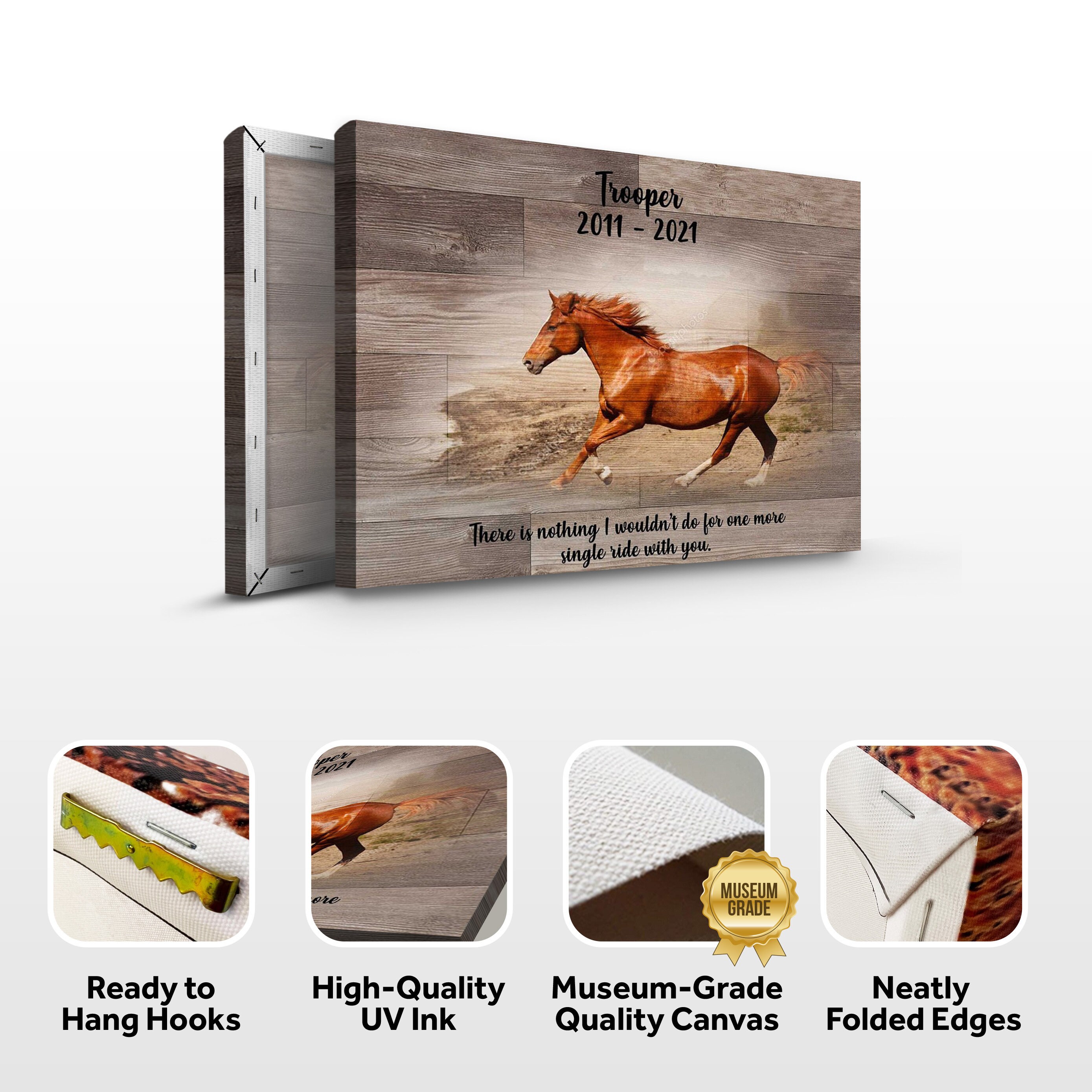 Horse Memorial Gift Wall Decor | Horse Loss Gift | in Loving Memory ...