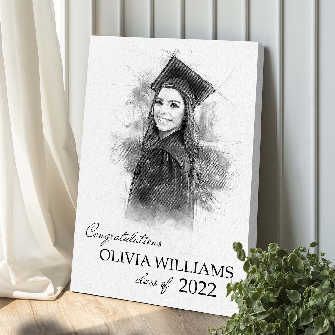 Graduation Gift for Her | Graduation Canvas Gift for Him Custom ...