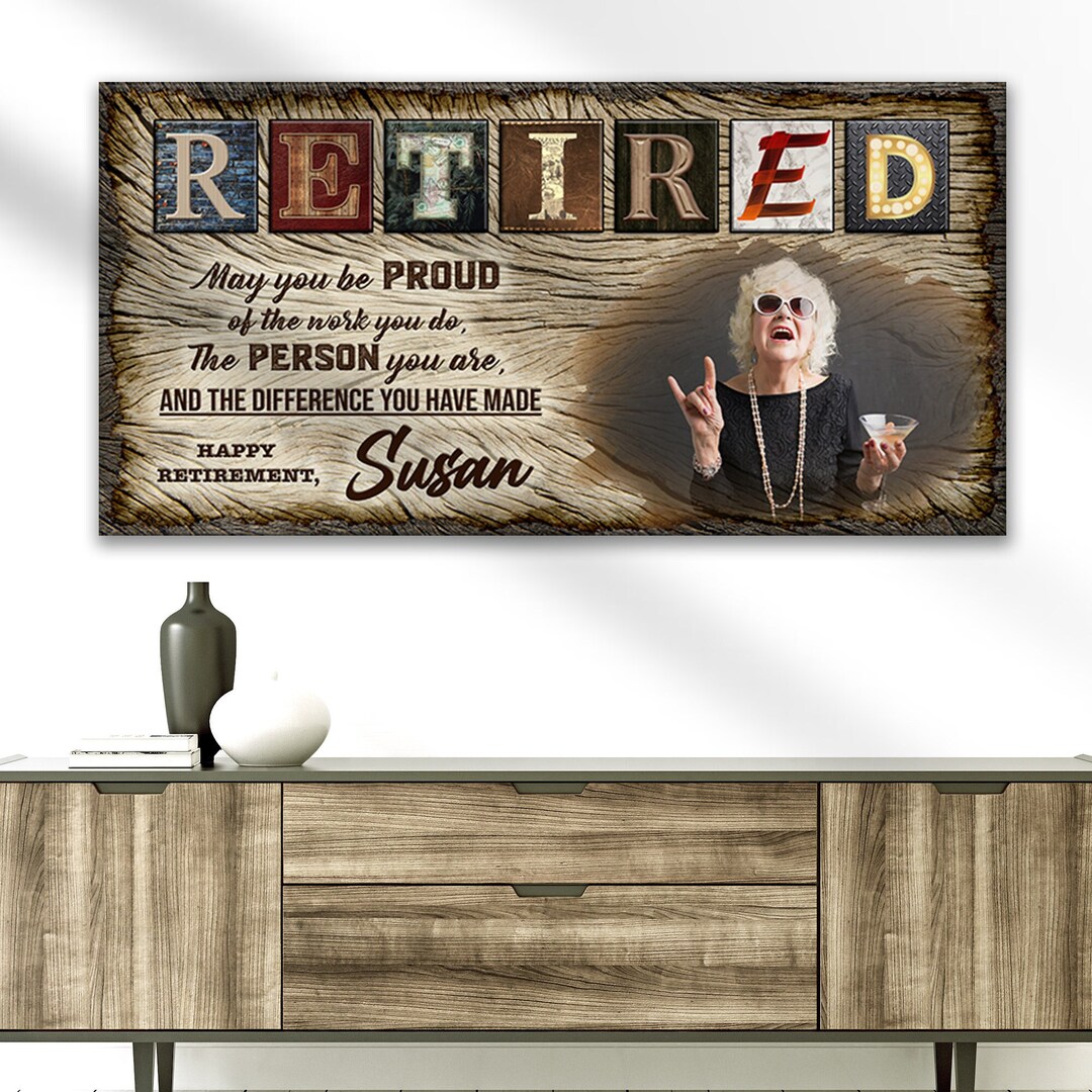 Retirement Gifts for Women | Retirement Portrait Gifts for Men ...