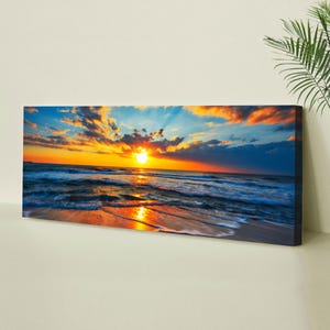 Sunrise on Atlantic Ocean Canvas Wall Art | Sunrise Wall Art | Office ...
