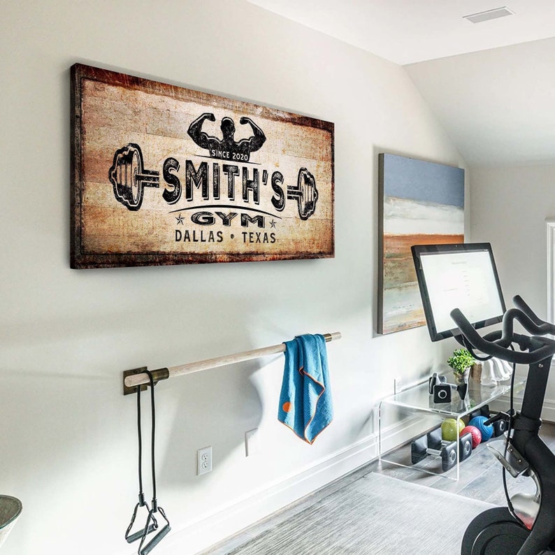 Custom Gym Sign Home Gym Sign Crossfit Gym Sign Outdoor - Etsy