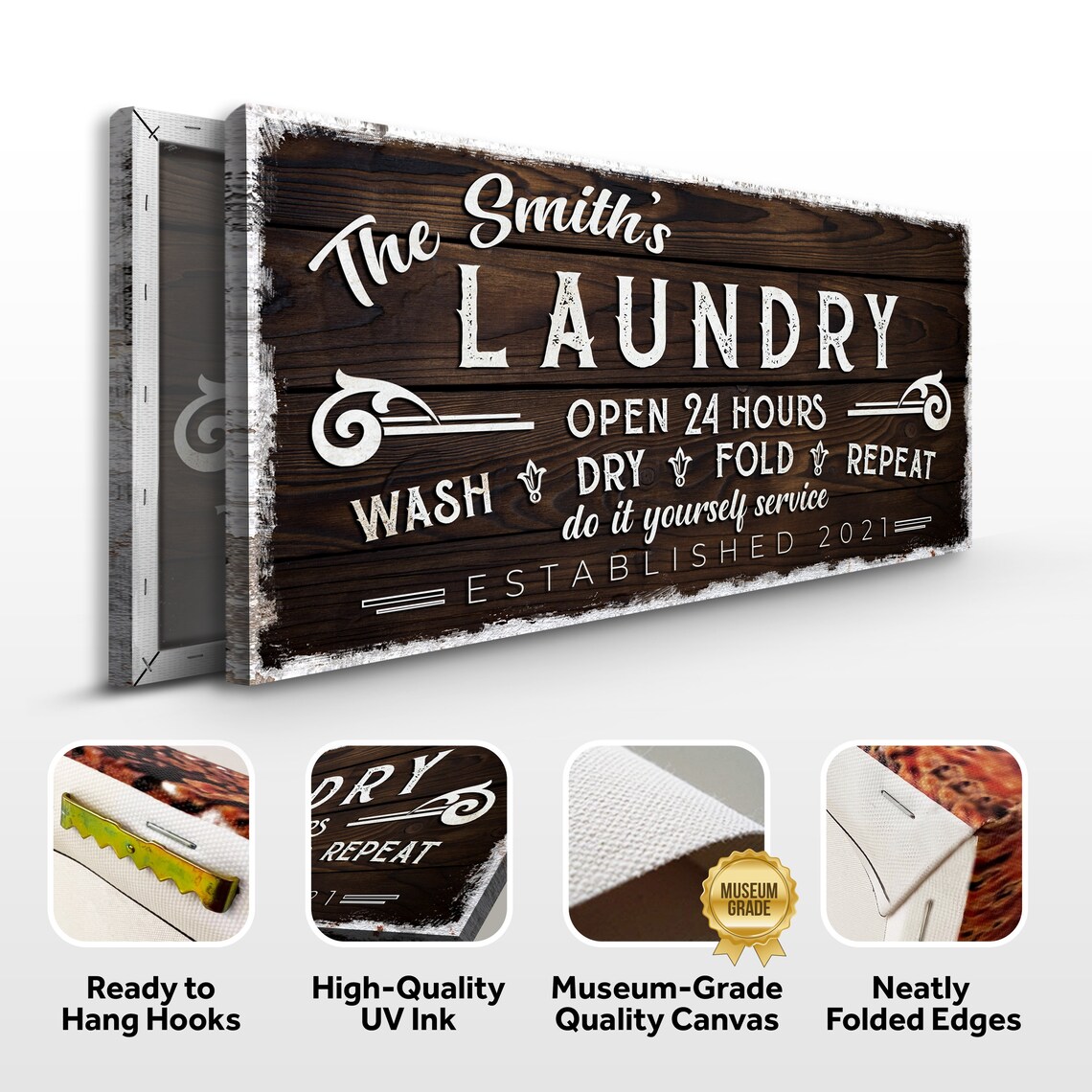 Laundry Room Decor | Laundry Sign | Personalized Laundry Sign ...