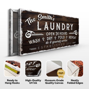 Laundry Room Decor | Laundry Sign | Personalized Laundry Sign ...