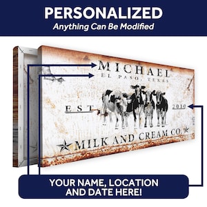 Dairy Farm Sign | Style & Co. Dairy Cattle Ranch Wall Decor | Dairy Cow ...