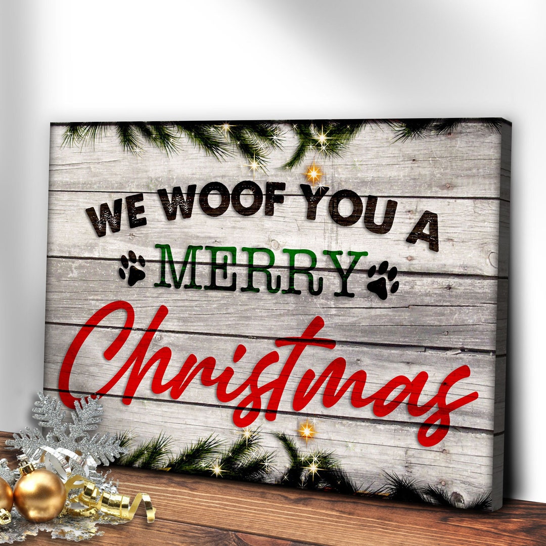 Merry Christmas Sign for Dog Lovers Christmas Decor Dog Lover Gift Dog ...