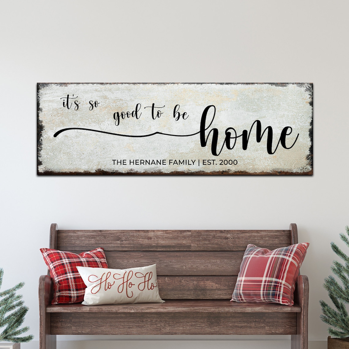 Its so Good to Be Home Sign | Custom Family Name Sign | Living Room ...