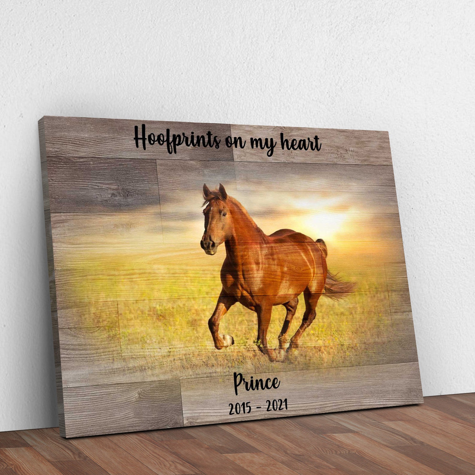 Horse Memorial Gift Wall Decor | Horse Memorial Frame Pet Memorial Wall ...