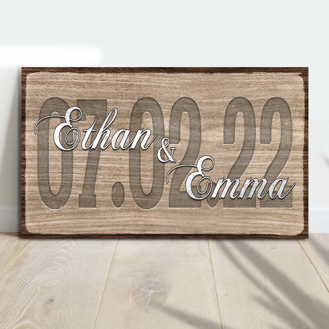 Wedding Couple Sign Wedding Signage Bedroom Decor - Etsy