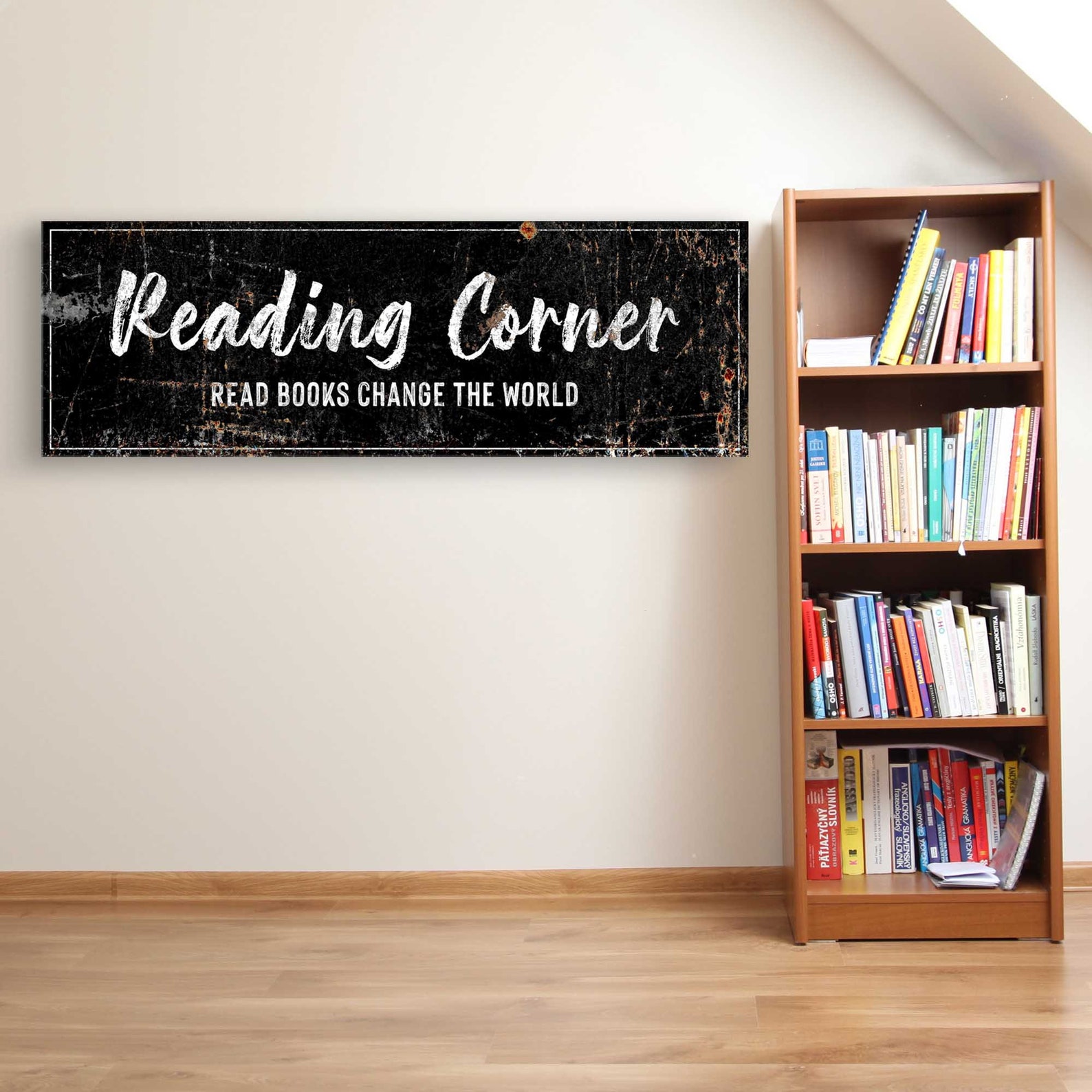 Reading Corner Sign Kid Room Decor Library Decor Book Lover | Etsy