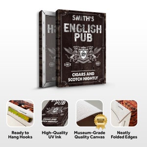 English Pub Bar Decor | Personalized Wooden Bar Signs | Outdoor Bar ...