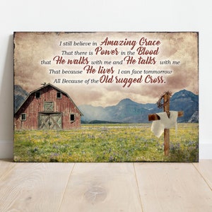 I Still Believe in Amazing Grace Sign | Bible Sign Scripture Wall Art ...