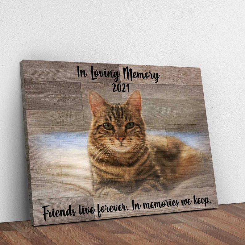 Cat Memorial Personalized Cat Memorial Loss of Pet Cat Pet - Etsy