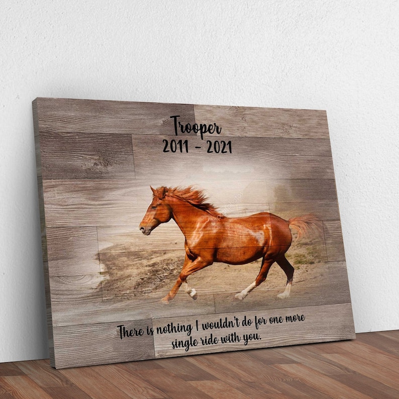 Horse Memorial Gift Wall Decor | Horse Loss Gift | in Loving Memory ...