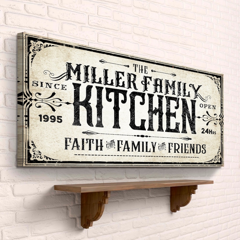 Kitchen Sign Custom | Kitchen Wall Art | Kitchen Family Sign ...