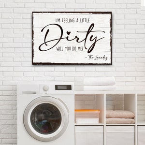 Funny Laundry Sign | Farmhouse Decor Laundry Room Sign | Custom Quote ...