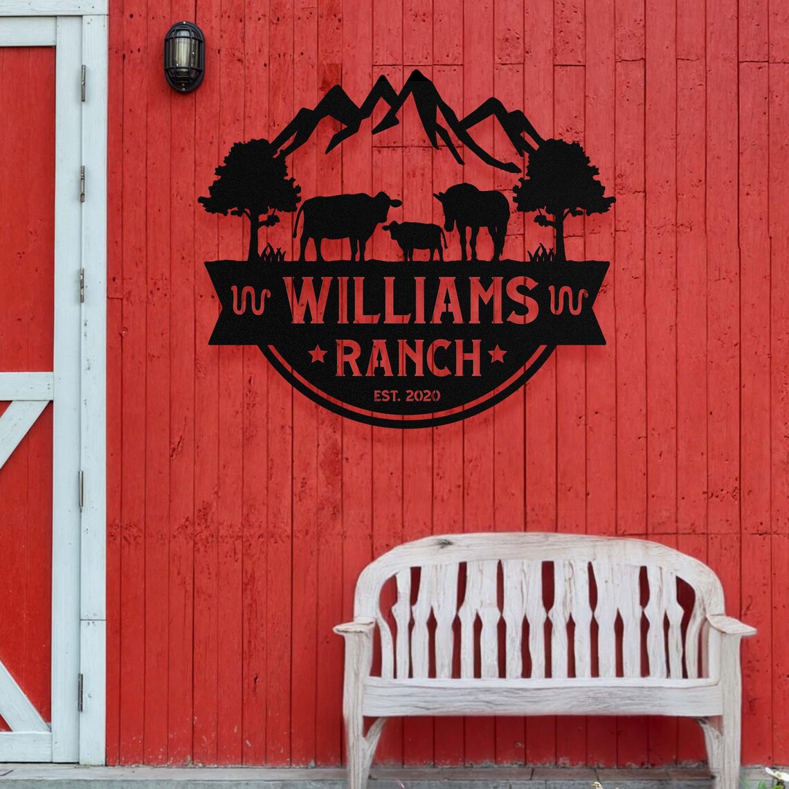 Custom Cattle Ranch Metal Signs | Cattle Farm Sign Wall Art ...