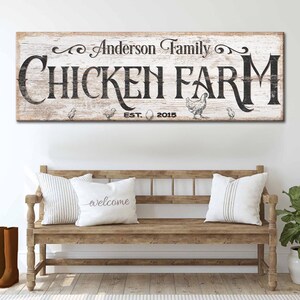 Chicken Farm Sign | Rustic Chicken Farm Decor | Chicken Coop Farmhouse ...