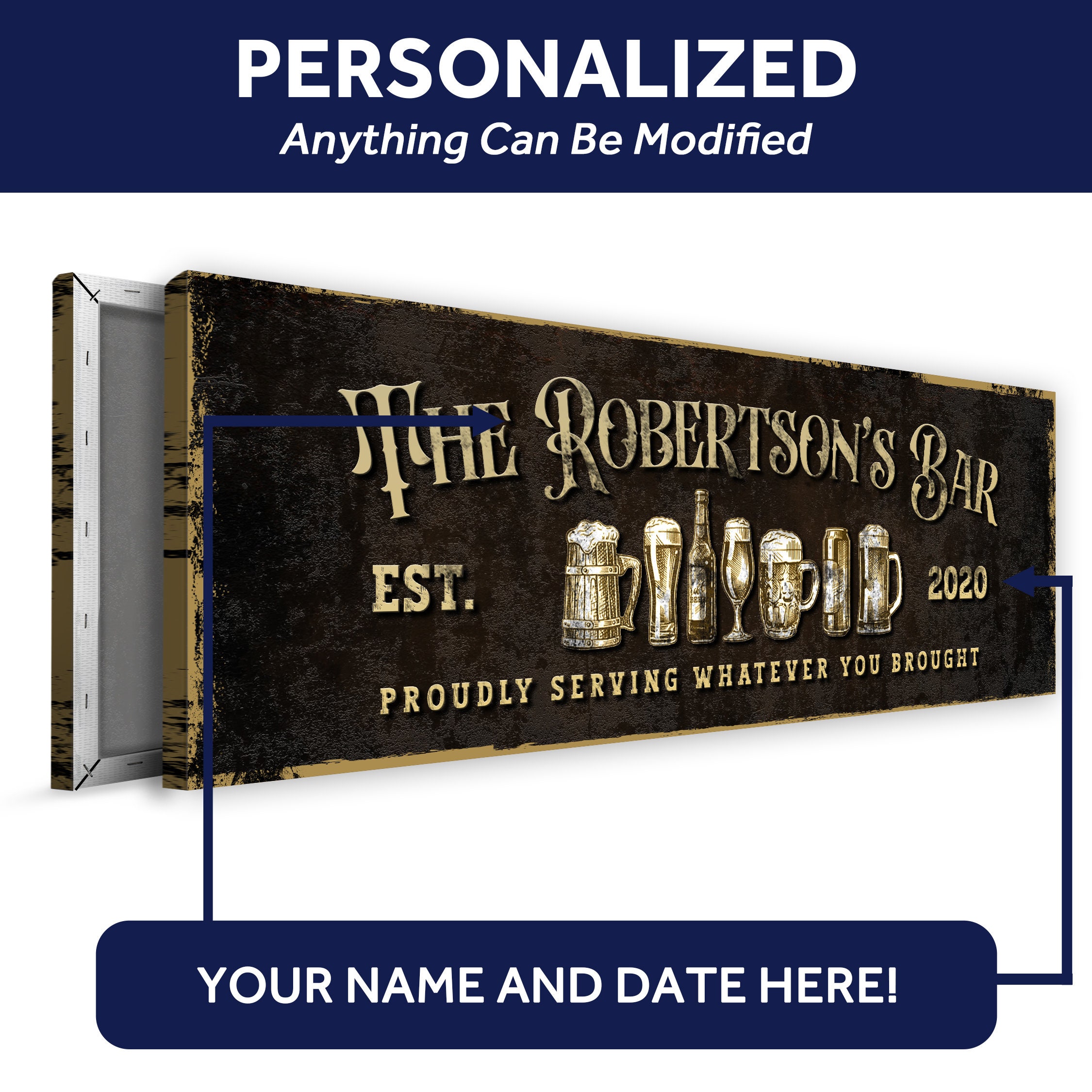 Man Cave Bar Signs | Vintage Bar Signs Decor | Bar Sign for Home Bar ...