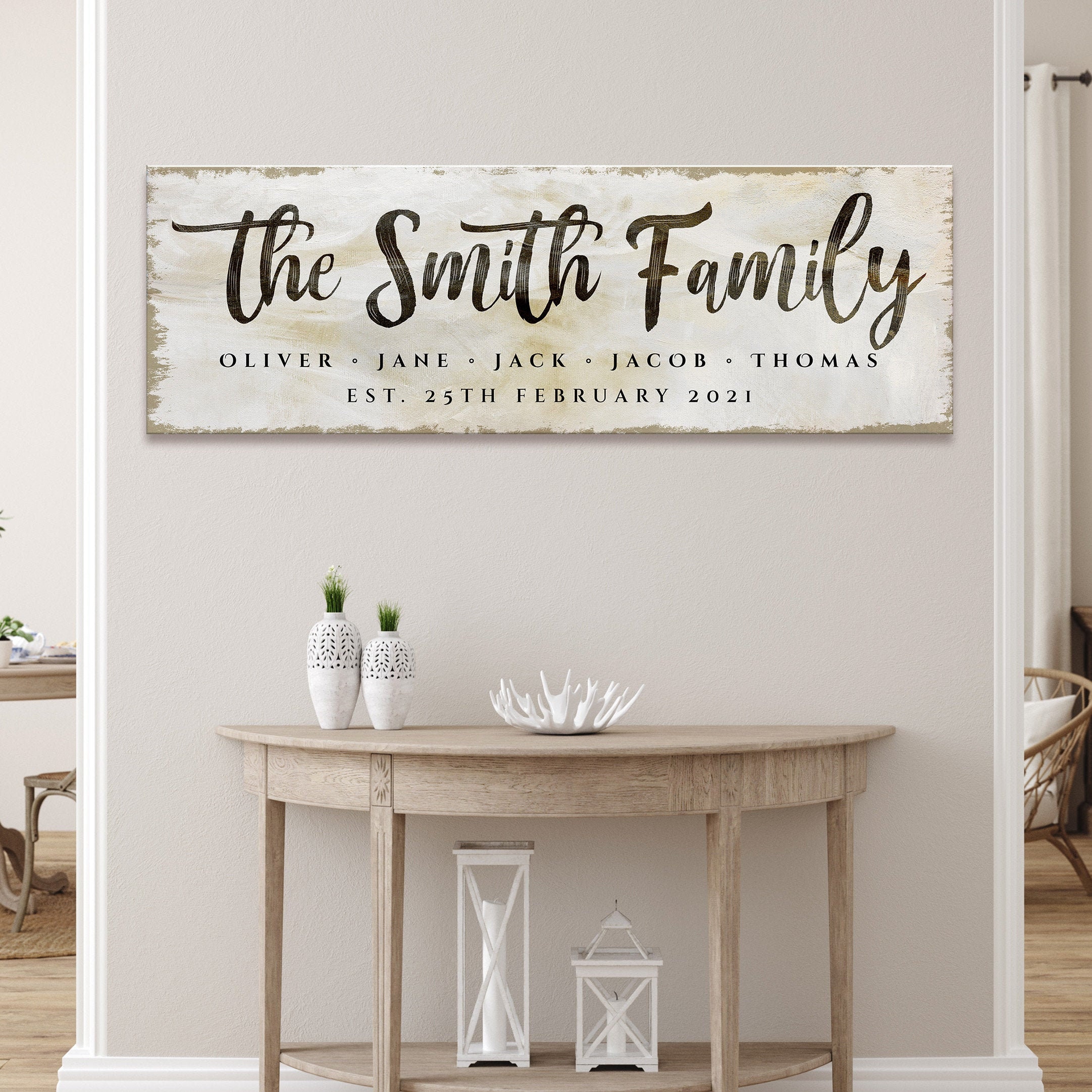 Custom Last Name Sign Family Name Sign Established Sign | Etsy