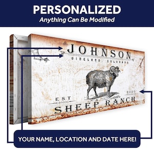 Sheep Sign Ranch Wall Decor | Sheep Wall Decor Farm Sign | Sheep Ranch ...