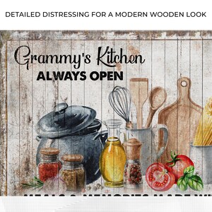 Kitchen Wall Art | Farmhouse Grandmas Kitchen Sign Made With Love ...