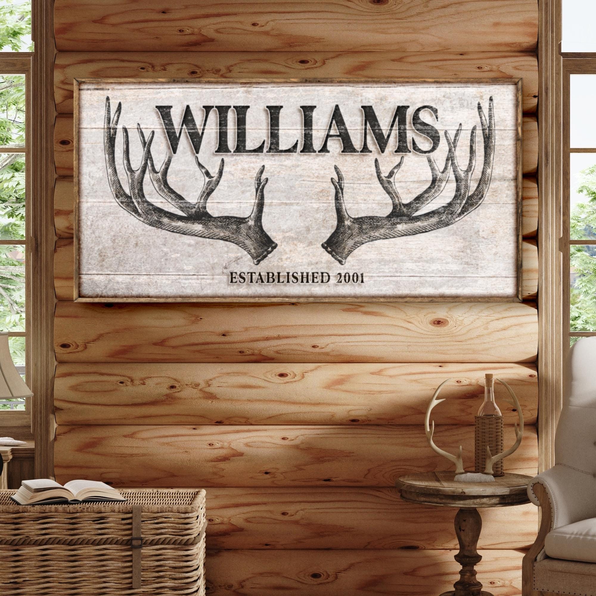 Personalized Hunting Canvas Sign | Personalized Name Sign | Hunting ...