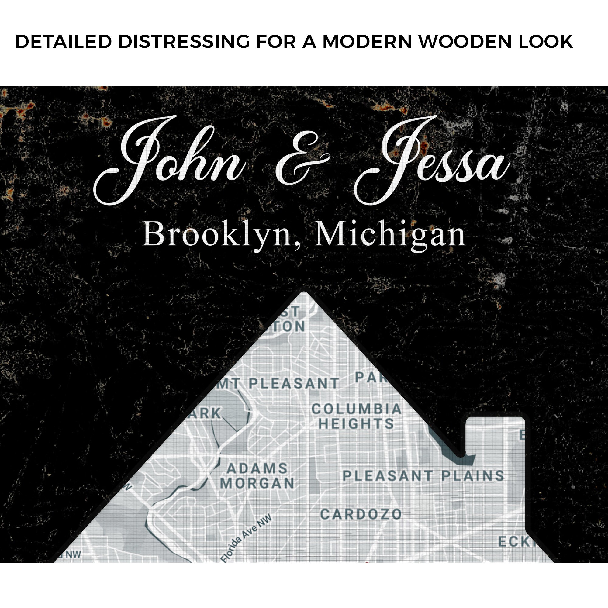 Custom Home Map Personalized Housewarming Gifts First Home - Etsy