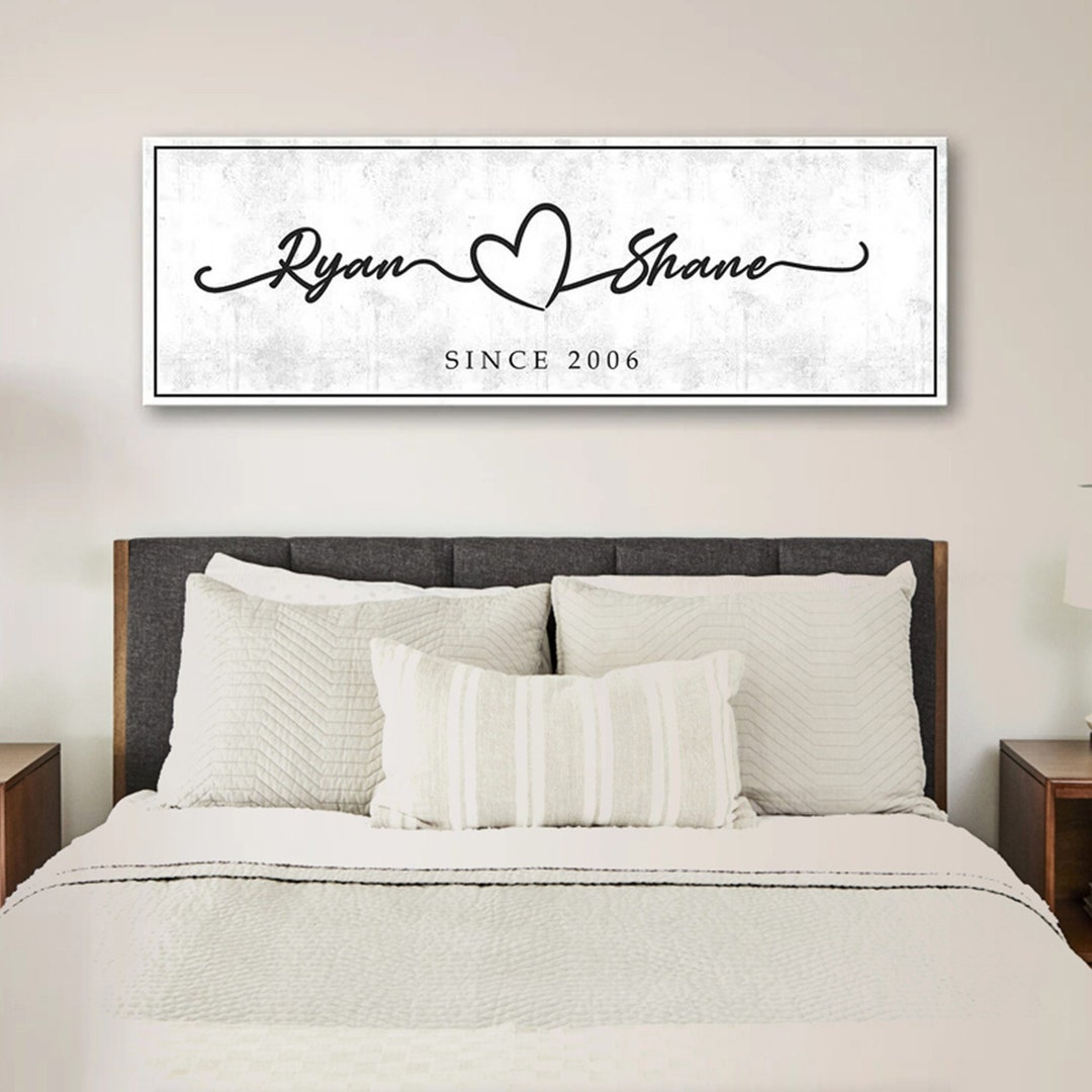 Personalized Wedding Sign | Custom Wedding Gift Sign for Husband & Wife ...