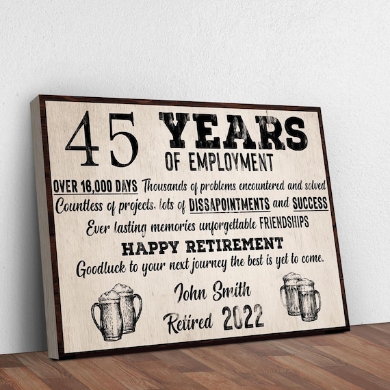 Personalized Retirement Gift Sign Retirement Gift Party | Etsy